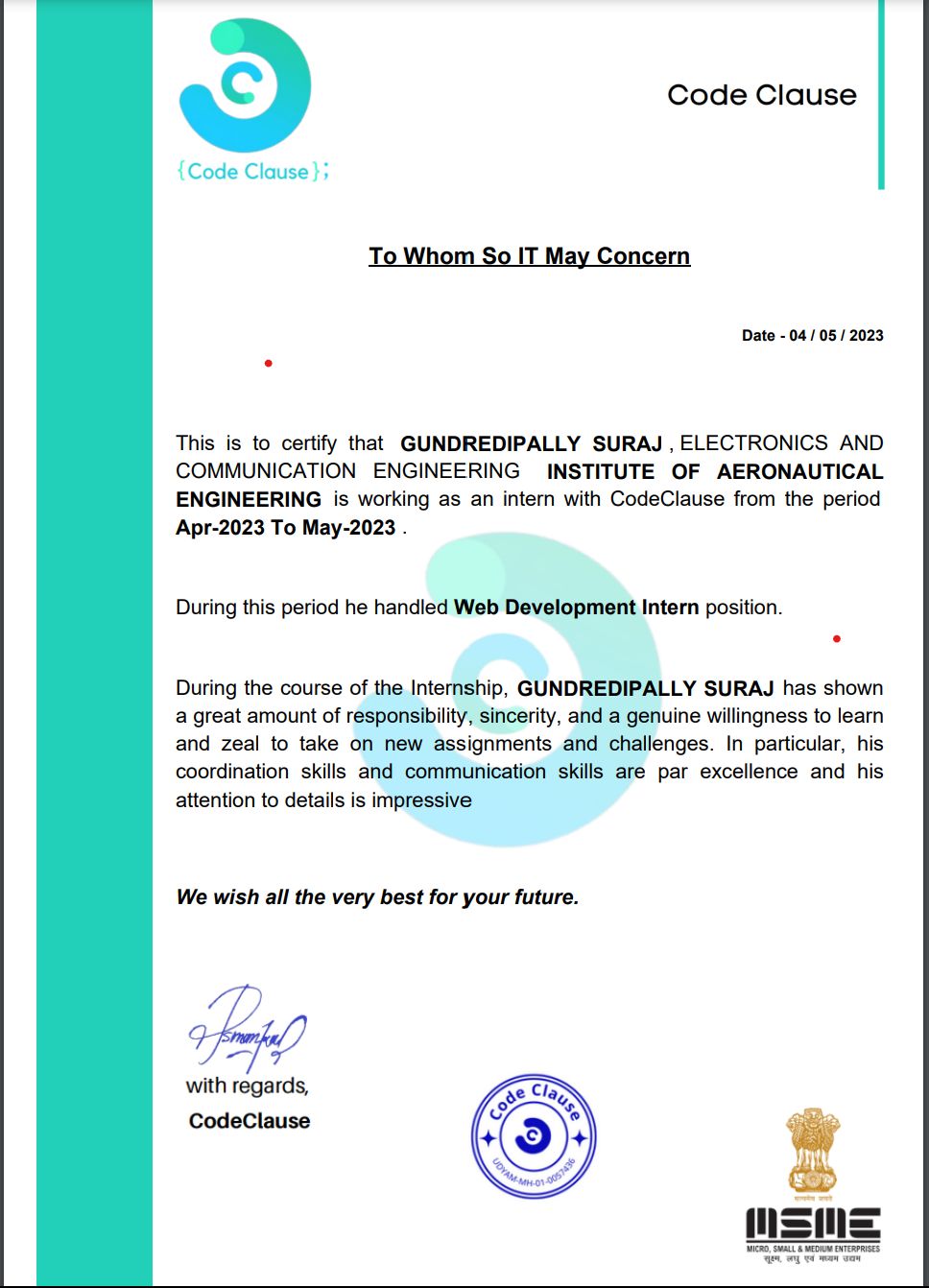 Suraj Gundredipally on LinkedIn: #share #webdevelopment #internship Suraj Gundredipally on LinkedIn: #share #webdevelopment #internship