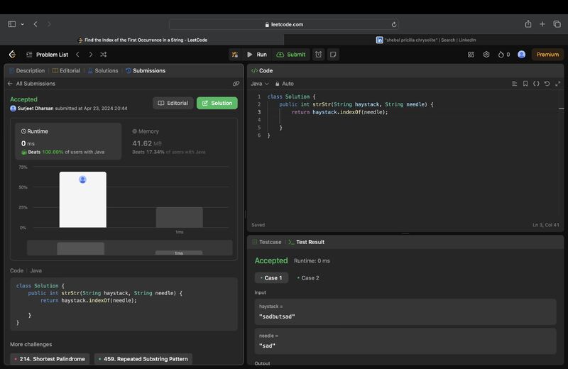 Surjeet Dharsan A S on LinkedIn: #day27 #100daysofcodechallenge #leetcode Surjeet Dharsan A S on LinkedIn: #day27 #100daysofcodechallenge #leetcode