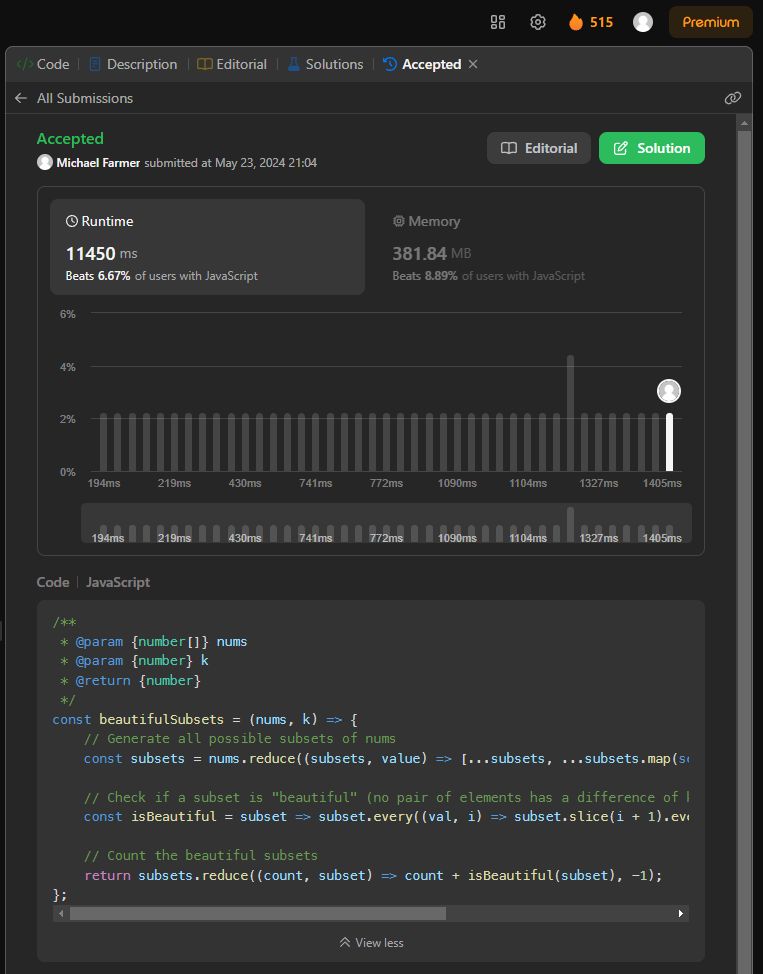 Michael Farmer on LinkedIn: Day 515 of Daily LeetCode | 2597. The ... Michael Farmer on LinkedIn: Day 515 of Daily LeetCode | 2597. The ...