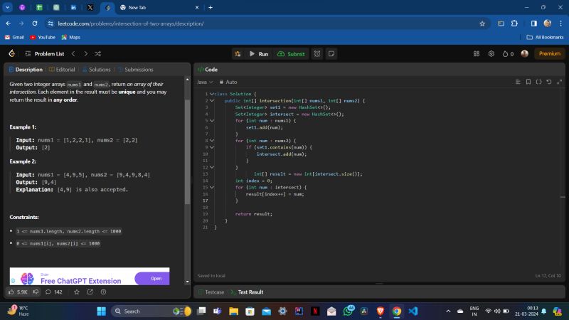Day72: Intersection of Two Arrays | Manish Singh Bisht posted on the ... Day72: Intersection of Two Arrays | Manish Singh Bisht posted on the ...