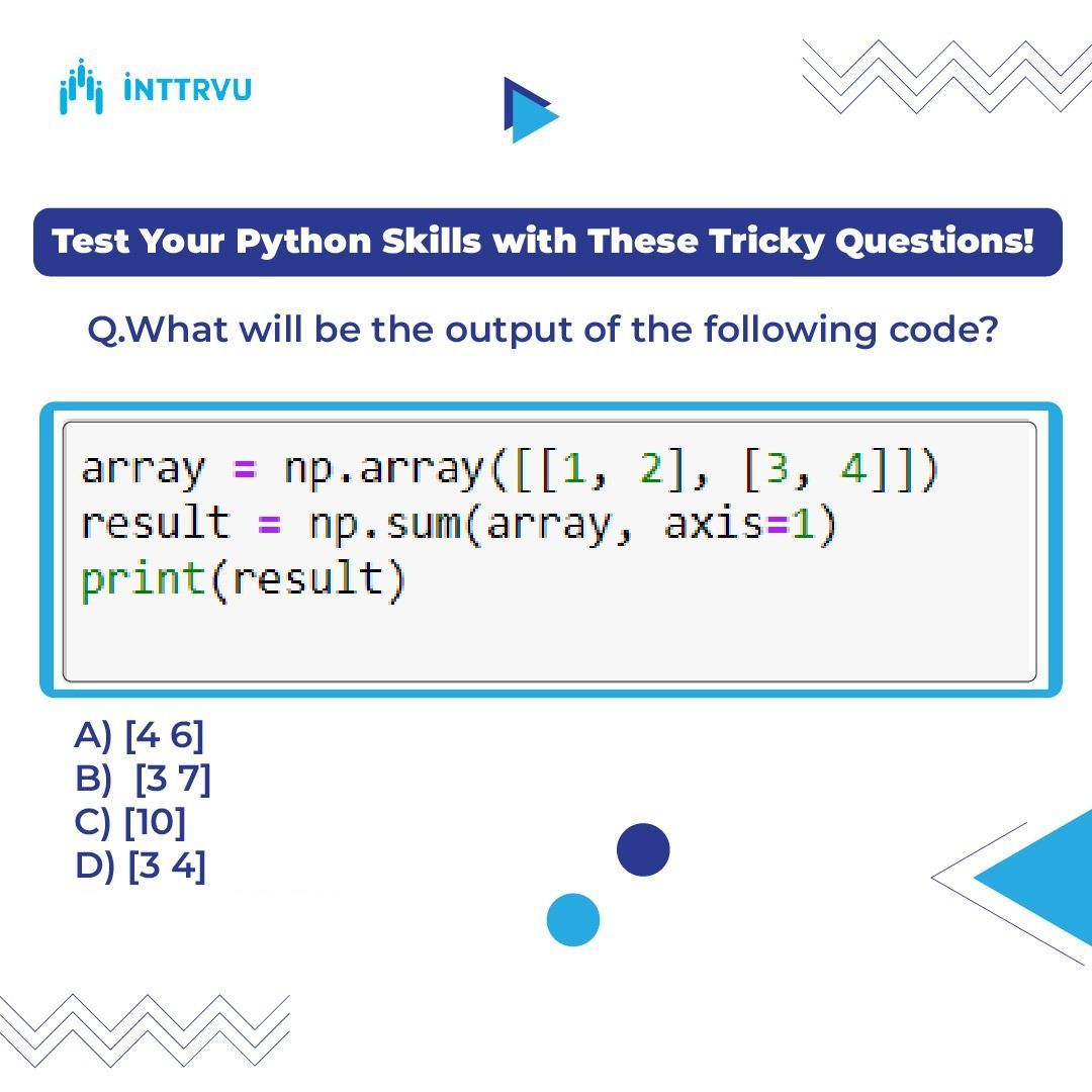 INTTRVU.ai on LinkedIn: #python #pythonprogramming #pythonchallenge # ... INTTRVU.ai on LinkedIn: #python #pythonprogramming #pythonchallenge # ...