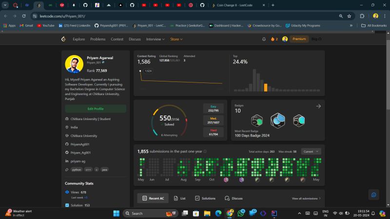 Priyam Agarwal on LinkedIn: #leetcode #codingjourney #problemsolving # ... Priyam Agarwal on LinkedIn: #leetcode #codingjourney #problemsolving # ...