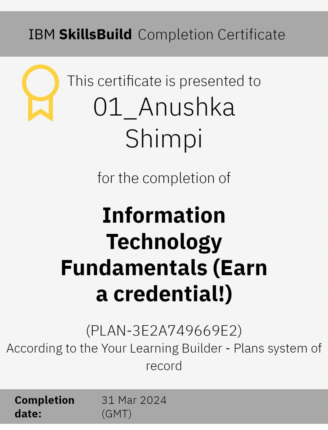 Anushka Shimpi on LinkedIn: Completing my course has been a valuable ... Anushka Shimpi on LinkedIn: Completing my course has been a valuable ...