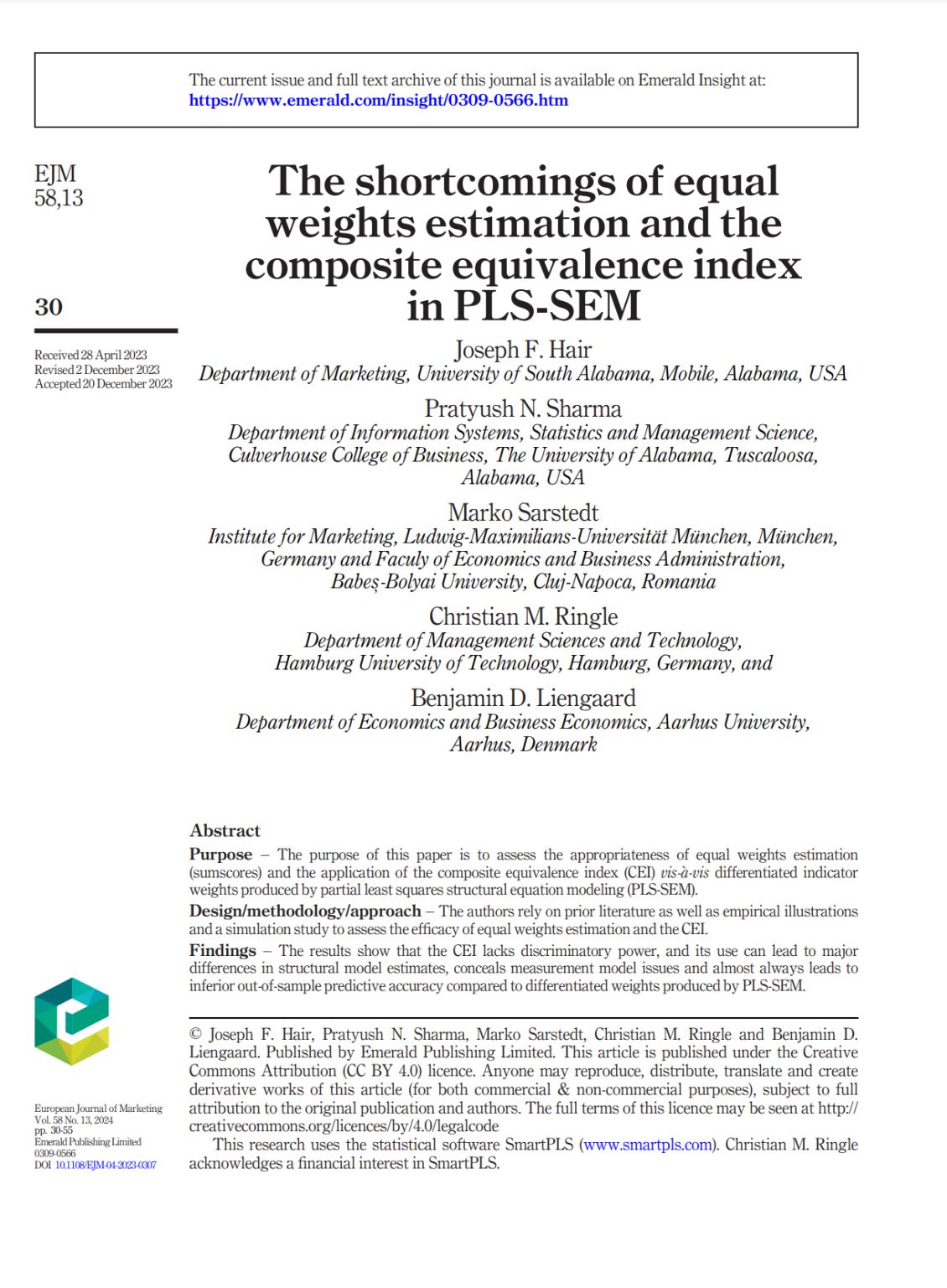 Christian M. Ringle on LinkedIn: #research #sem #pls #plssem #sumscores ... Christian M. Ringle on LinkedIn: #research #sem #pls #plssem #sumscores ...