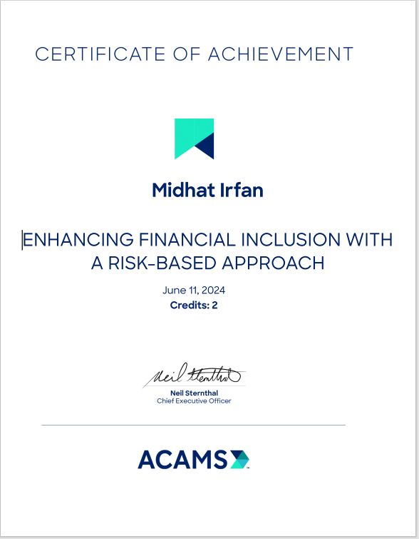 Midhat Irfan on LinkedIn: Enhancing Financial Inclusion with a Risk ... Midhat Irfan on LinkedIn: Enhancing Financial Inclusion with a Risk ...