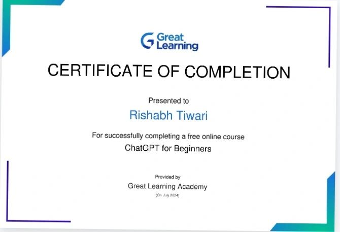 Rishabh Tiwari on LinkedIn: #learning #ai #chatgpt #greatlearning # ... Rishabh Tiwari on LinkedIn: #learning #ai #chatgpt #greatlearning # ...