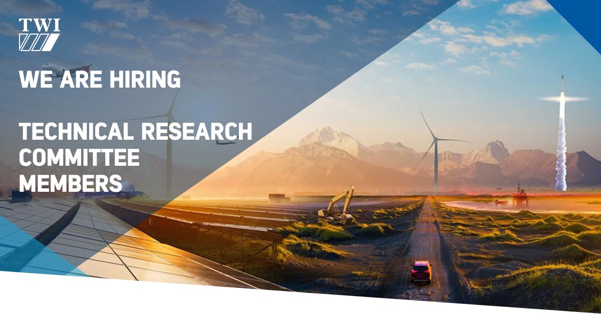 TWI on LinkedIn: #coreresearchprogramme #research #technology #engineering… TWI on LinkedIn: #coreresearchprogramme #research #technology #engineering…