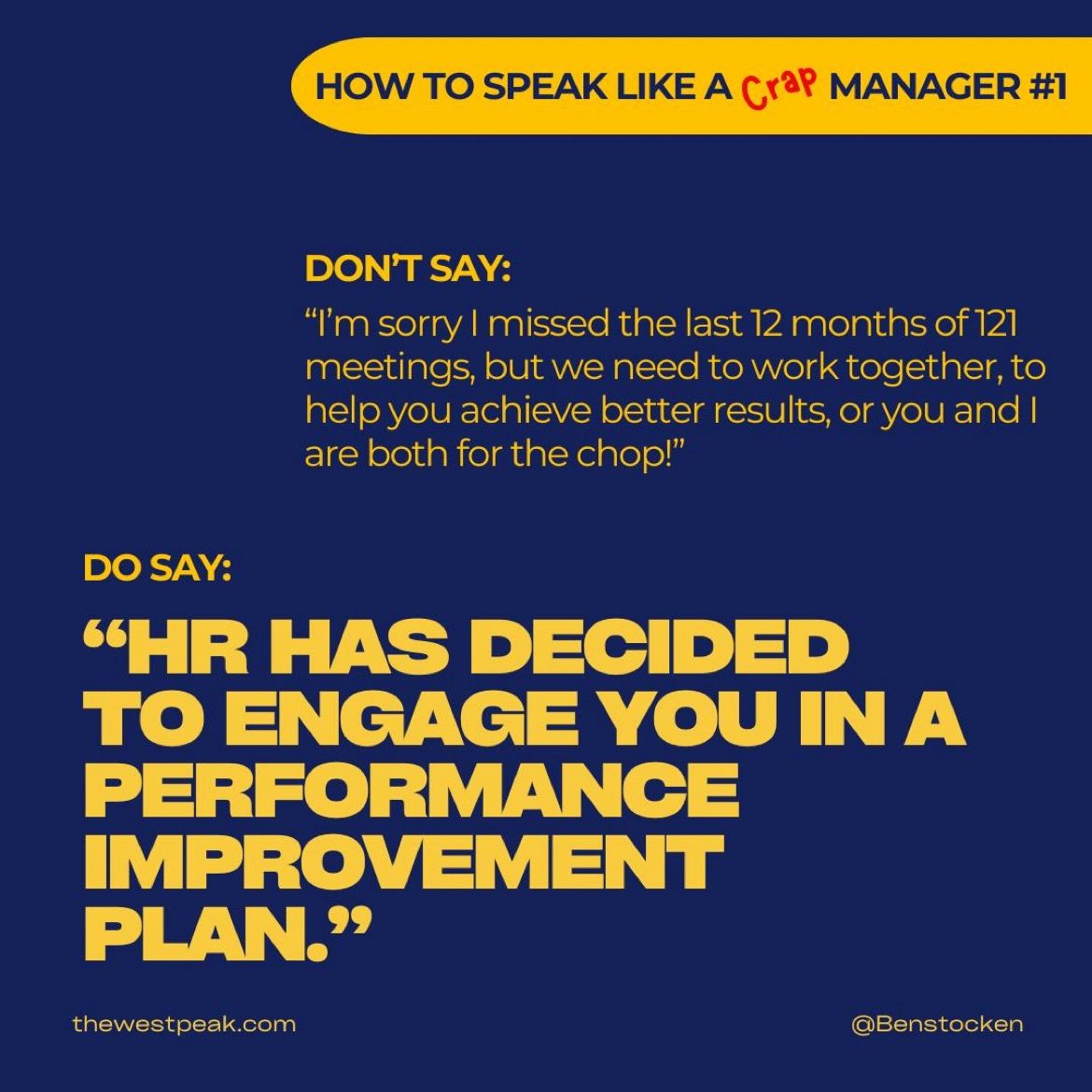 Ben Stocken on LinkedIn: There’s some crap leadership out there and I ... Ben Stocken on LinkedIn: There’s some crap leadership out there and I ...