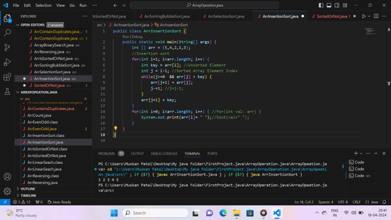 Muskan Patel on LinkedIn: #100daysofcode #javaprogramming #java #arrays ... Muskan Patel on LinkedIn: #100daysofcode #javaprogramming #java #arrays ...