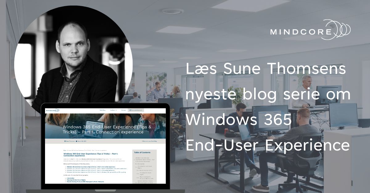 Sune Thomsen på LinkedIn: Windows 365 End-User Experience - Part 1 ... Sune Thomsen på LinkedIn: Windows 365 End-User Experience - Part 1 ...