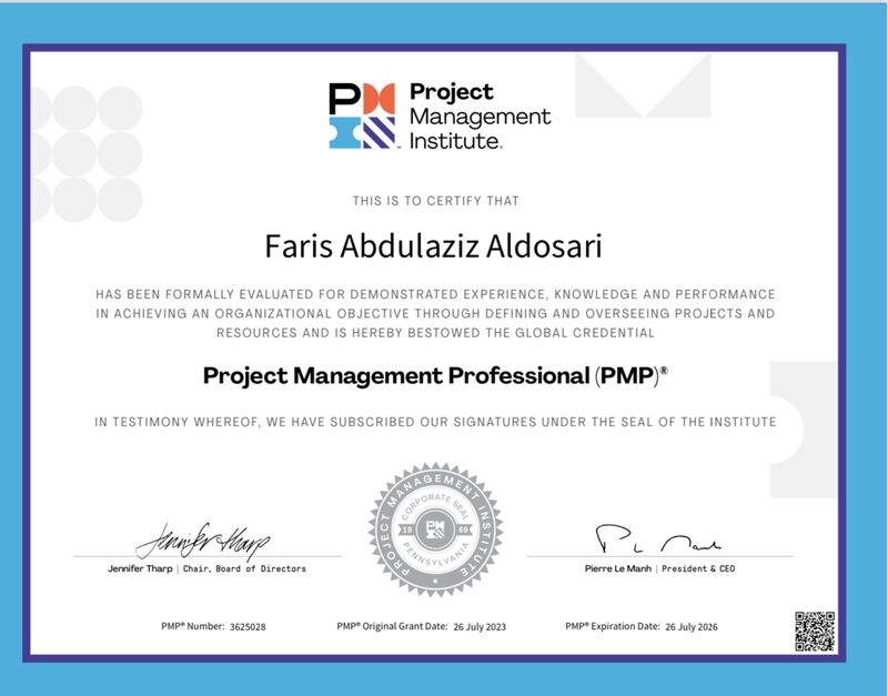 Faris Aldosari PMP®, TOGAF® on LinkedIn: الحمدلله اللهم لك الحمد دائماً ... Faris Aldosari PMP®, TOGAF® on LinkedIn: الحمدلله اللهم لك الحمد دائماً ...