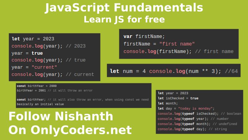 OnlyCoders.net on LinkedIn: #javascript #code #learnjavascript #operators OnlyCoders.net on LinkedIn: #javascript #code #learnjavascript #operators