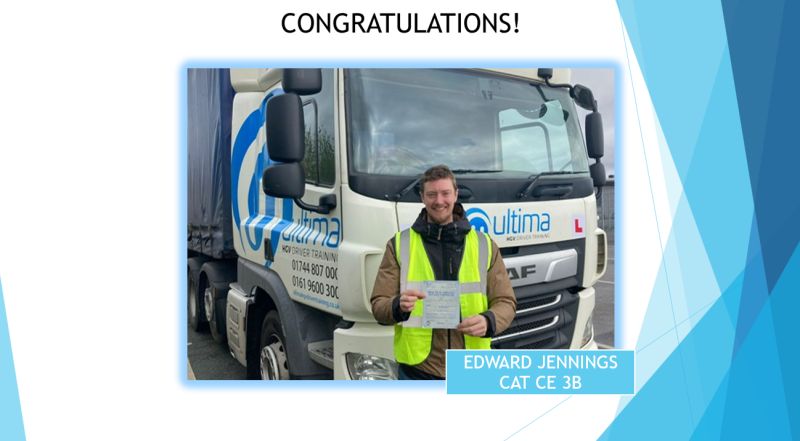 Ultima HGV Driver Training on LinkedIn: Congratulations to Edward ... Ultima HGV Driver Training on LinkedIn: Congratulations to Edward ...