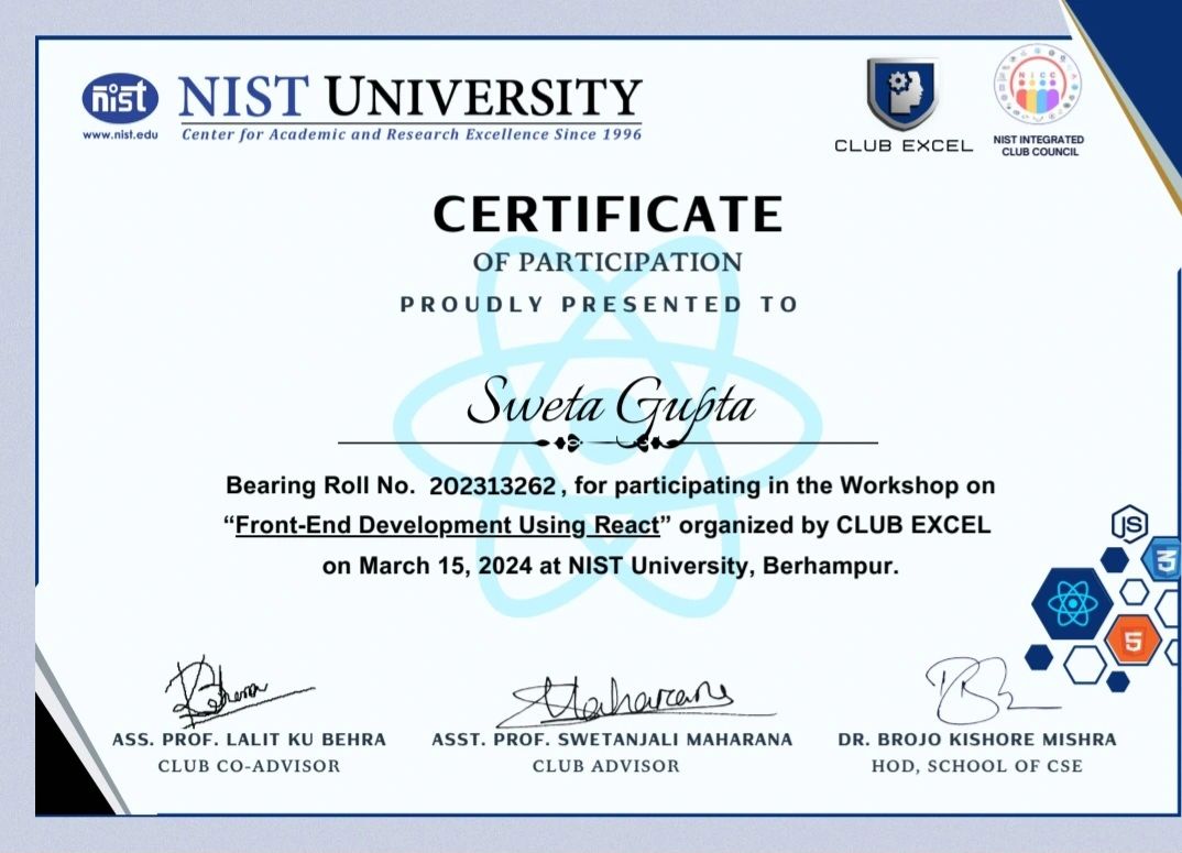 Sweta Gupta on LinkedIn: #frontenddevelopment #react Sweta Gupta on LinkedIn: #frontenddevelopment #react