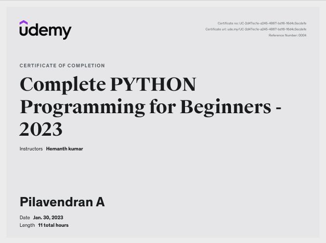 Pilavendran A on LinkedIn: #pythonprogramming #python #pythondevelopers ... Pilavendran A on LinkedIn: #pythonprogramming #python #pythondevelopers ...
