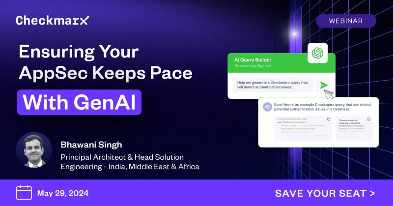 Checkmarx on LinkedIn: Ensuring Your AppSec Keeps Pace with GenAI Checkmarx on LinkedIn: Ensuring Your AppSec Keeps Pace with GenAI