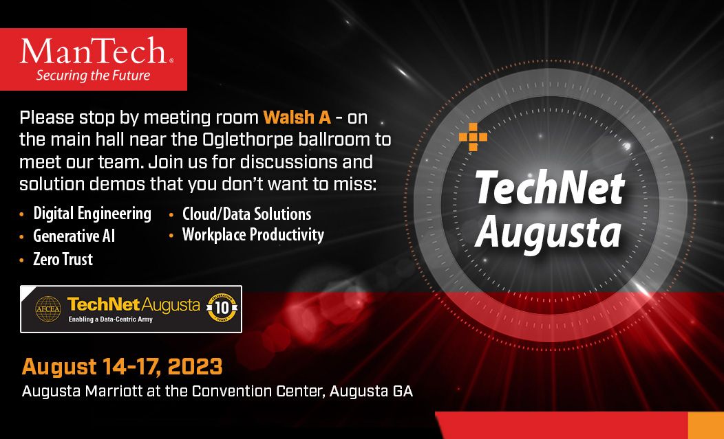ManTech on LinkedIn: #meetmantech #digital #ai #zerotrust #cloud # ... ManTech on LinkedIn: #meetmantech #digital #ai #zerotrust #cloud # ...