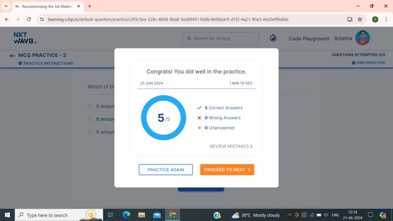 Srilatha Nagandla on LinkedIn: #ccbp #nxtwave #30daysofcode #day18 #sql ... Srilatha Nagandla on LinkedIn: #ccbp #nxtwave #30daysofcode #day18 #sql ...