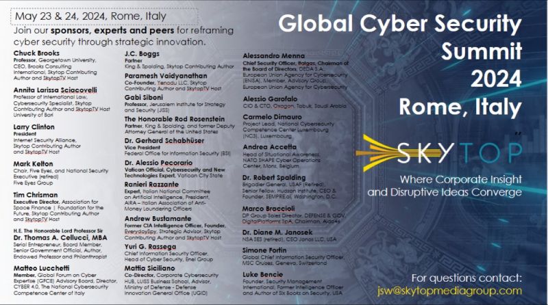 Chuck Brooks on LinkedIn: #cybersecurity #rome #globalsecurity Chuck Brooks on LinkedIn: #cybersecurity #rome #globalsecurity