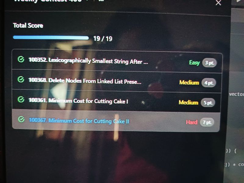Swarnadyuti Sarkar on LinkedIn: #leetcode #contest406 #codingchallenge ... Swarnadyuti Sarkar on LinkedIn: #leetcode #contest406 #codingchallenge ...