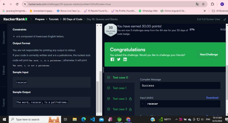 Komal R. Chepurwar on LinkedIn: #30daycodechallenge #hackerrank # ... Komal R. Chepurwar on LinkedIn: #30daycodechallenge #hackerrank # ...