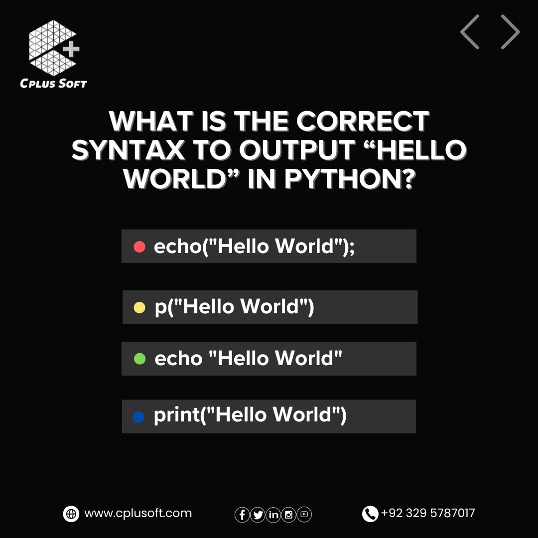 Cplus Soft on LinkedIn: #pythonquiz #codingchallenge #python # ... Cplus Soft on LinkedIn: #pythonquiz #codingchallenge #python # ...