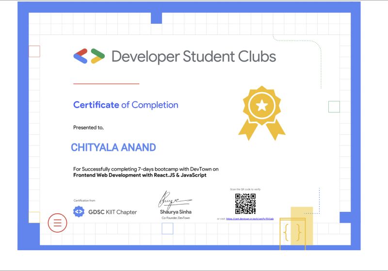 Chityala Anand on LinkedIn: #devtown Chityala Anand on LinkedIn: #devtown