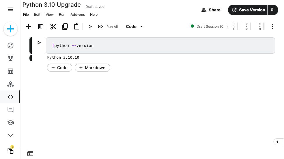 Kaggle on LinkedIn: 🆕 Python 3.10 is now in Kaggle Notebooks ... Kaggle on LinkedIn: 🆕 Python 3.10 is now in Kaggle Notebooks ...