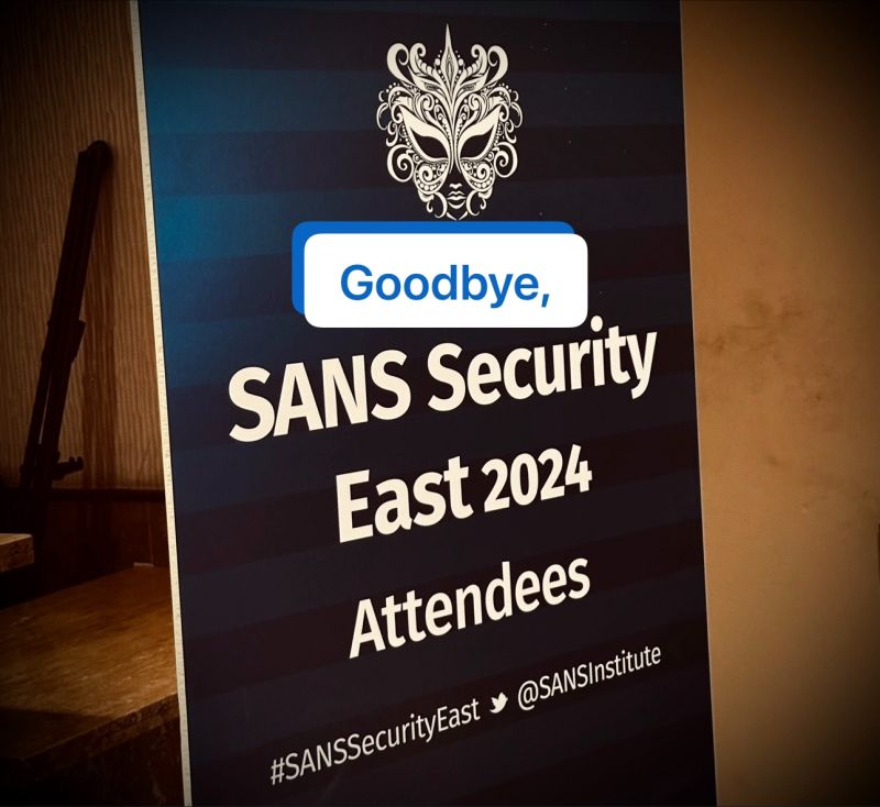 Richard Greene on LinkedIn: #sec301 #sansinstitute #sanssecurityeast # ... Richard Greene on LinkedIn: #sec301 #sansinstitute #sanssecurityeast # ...