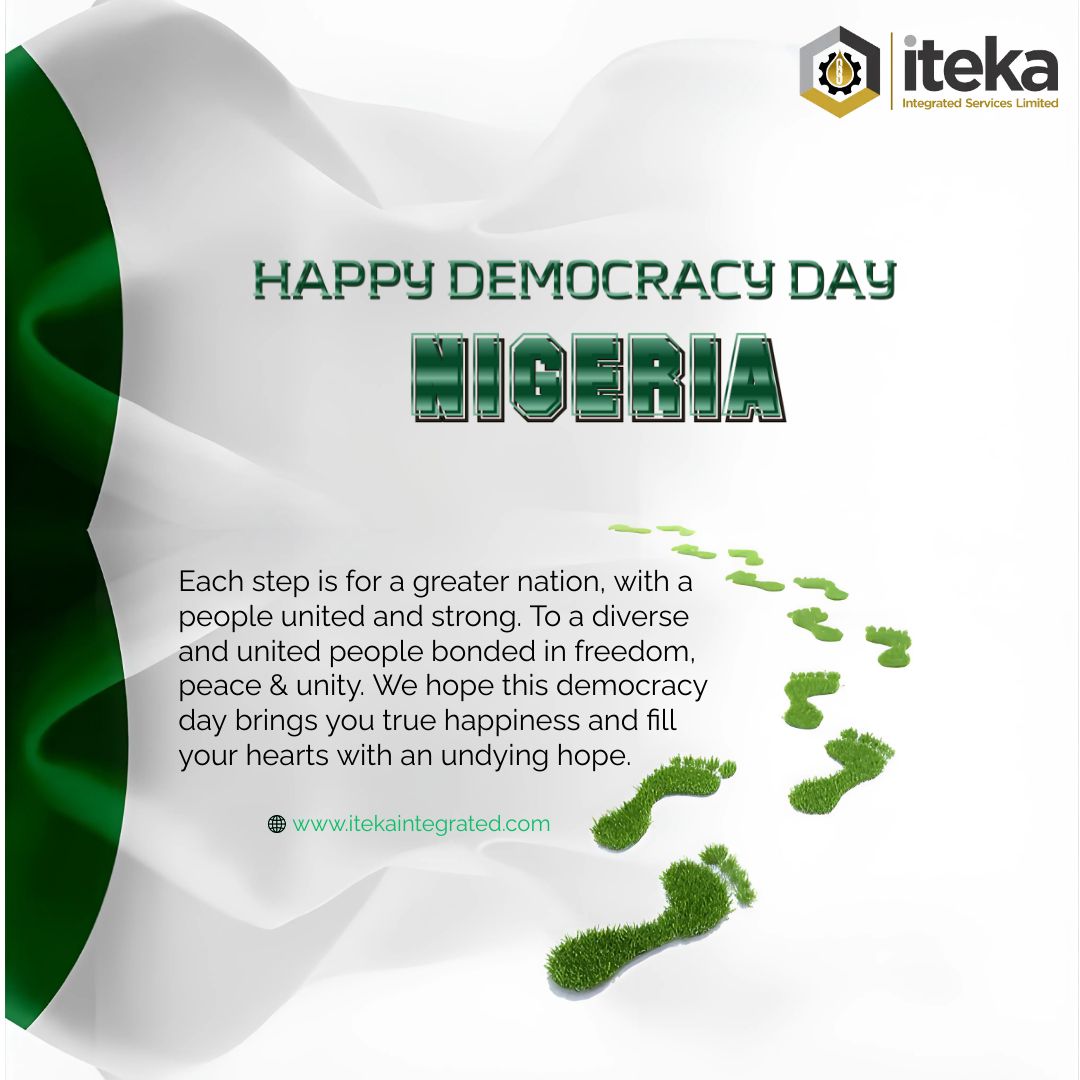 ITEKA INTEGRATED SERVICES LIMITED on LinkedIn: Happy Democracy Day! ITEKA INTEGRATED SERVICES LIMITED on LinkedIn: Happy Democracy Day!