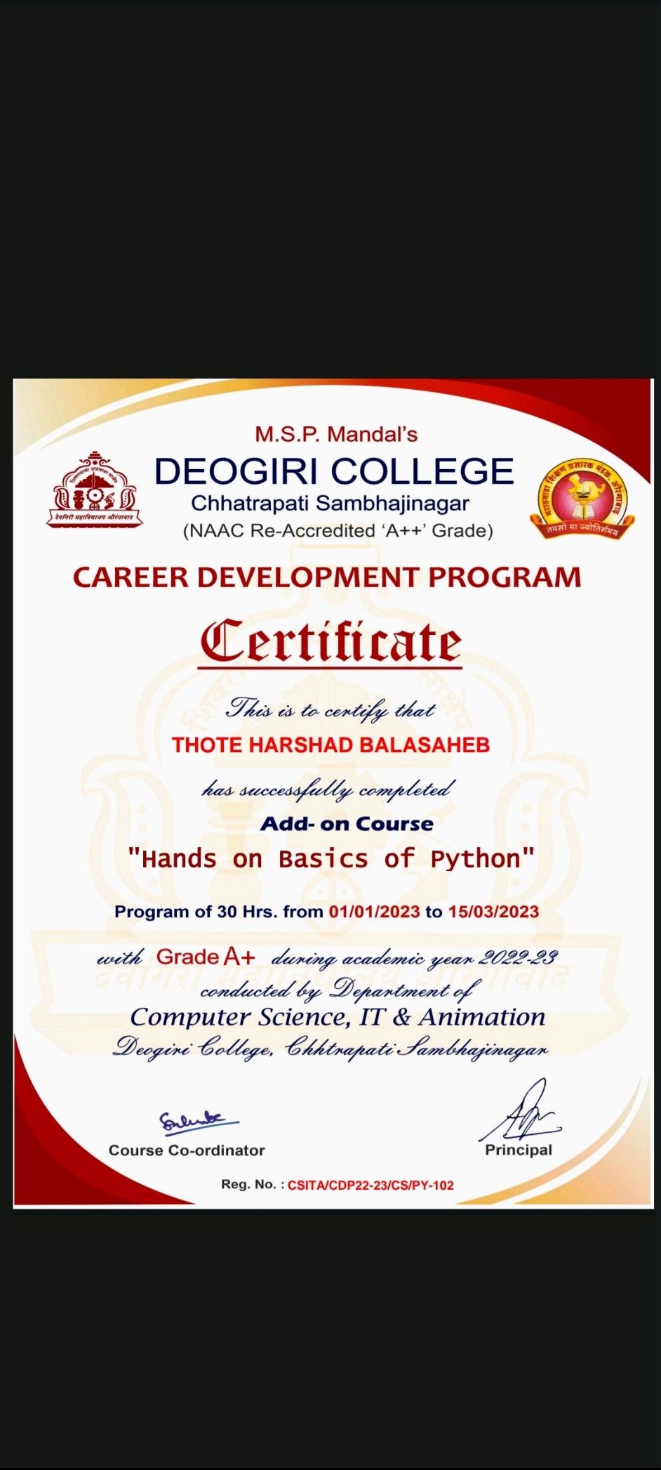 Harshal Patil Thote on LinkedIn: #python #pythonprogramming Harshal Patil Thote on LinkedIn: #python #pythonprogramming