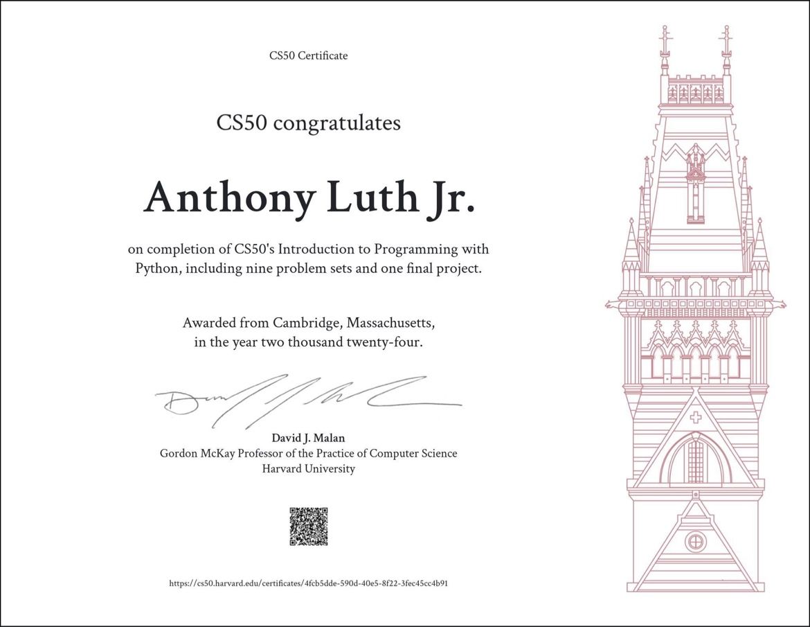 Anthony Luth on LinkedIn: Hard work pays off 🙏 Anthony Luth on LinkedIn: Hard work pays off 🙏