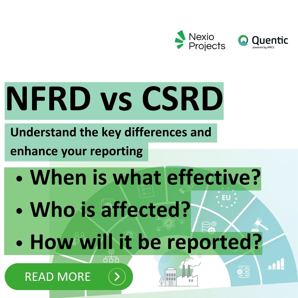 Quentic powered by AMCS on LinkedIn: Infographic: CSRD vs NFRD Quentic powered by AMCS on LinkedIn: Infographic: CSRD vs NFRD