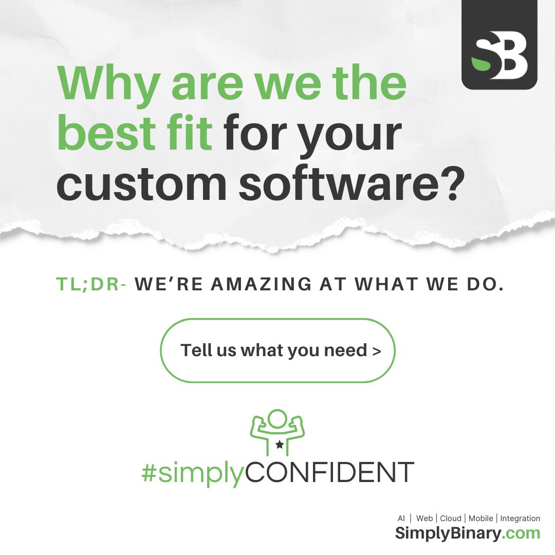 Simply Binary on LinkedIn: #simplybinary #custom #softwaredevelopment # ... Simply Binary on LinkedIn: #simplybinary #custom #softwaredevelopment # ...