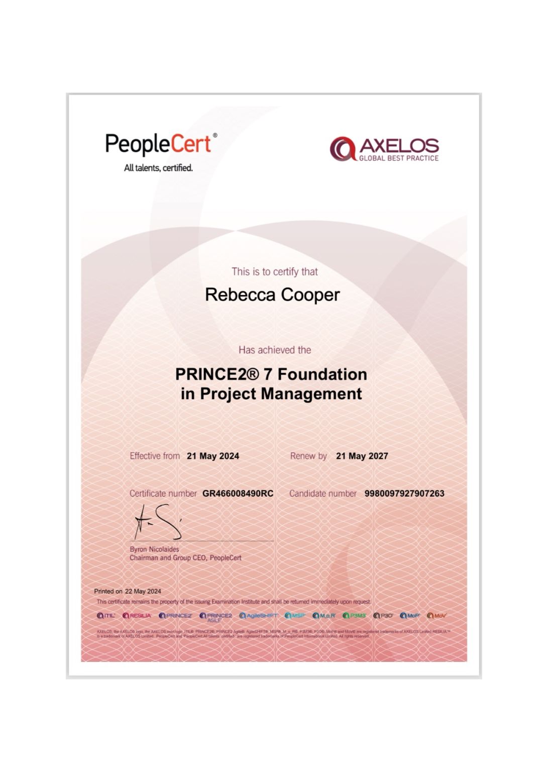Rebecca Cooper on LinkedIn: I’m pleased to say I’ve renewed my Prince2 ... Rebecca Cooper on LinkedIn: I’m pleased to say I’ve renewed my Prince2 ...