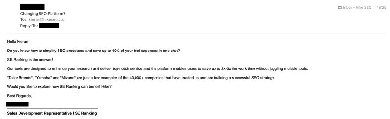 Kieran Headley on LinkedIn: I think SERanking might need to work on ... Kieran Headley on LinkedIn: I think SERanking might need to work on ...