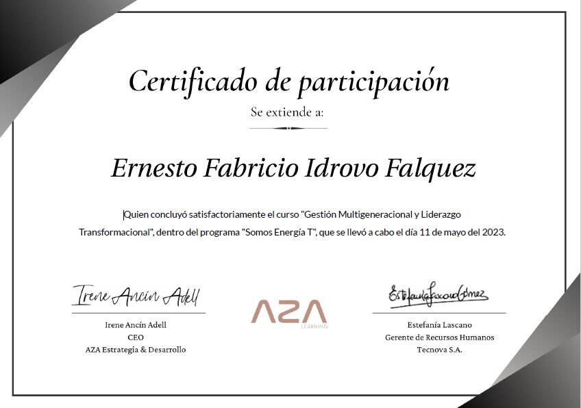 Ernesto Fabricio Idrovo Falquez posted on LinkedIn Ernesto Fabricio Idrovo Falquez posted on LinkedIn