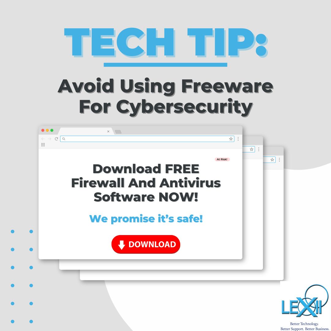 Lexii Business Technology Services on LinkedIn: NEVER rely on free ... Lexii Business Technology Services on LinkedIn: NEVER rely on free ...