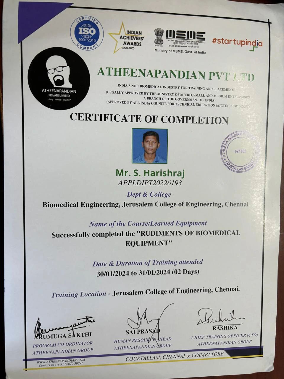 Harish Raj S on LinkedIn: Hi everyone 👋. I Have successfully completed ... Harish Raj S on LinkedIn: Hi everyone 👋. I Have successfully completed ...