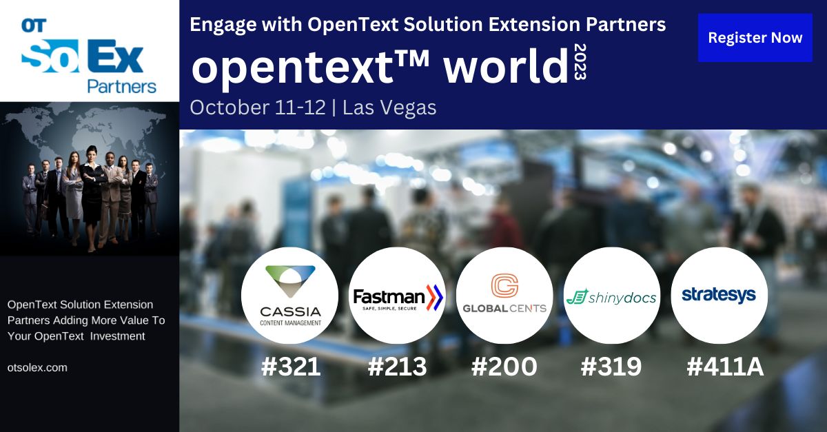 OT SolEx Partners on LinkedIn: #opentext #ecm #xecm #eim #otsolex OT SolEx Partners on LinkedIn: #opentext #ecm #xecm #eim #otsolex