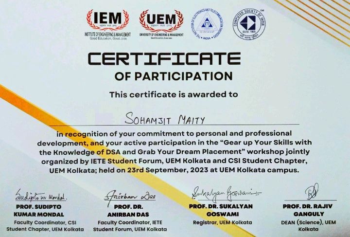 Sohamjit Maity on LinkedIn: #connections #dsa #uemk Sohamjit Maity on LinkedIn: #connections #dsa #uemk