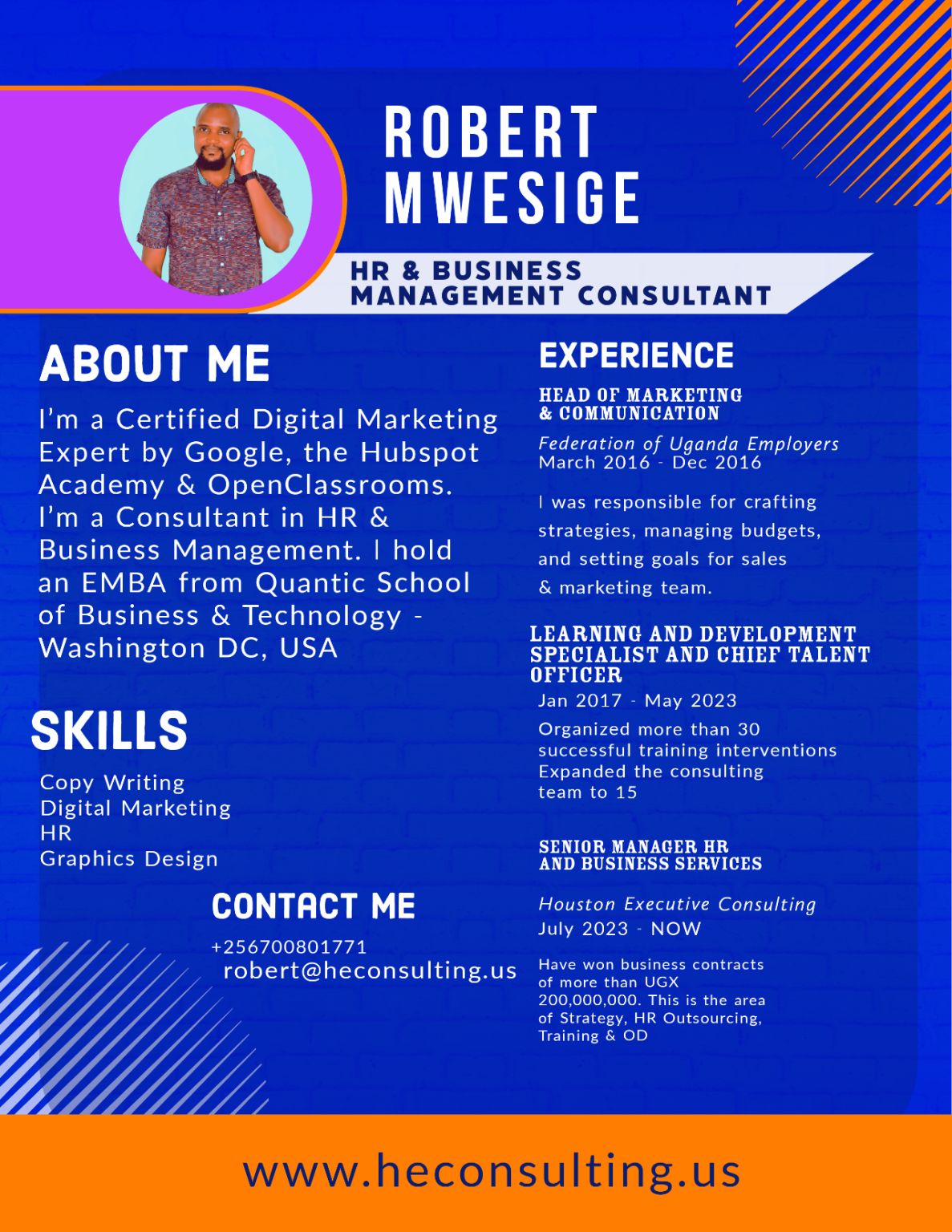 Houston Executive Consulting on LinkedIn: Robert Mwesige is one of ... Houston Executive Consulting on LinkedIn: Robert Mwesige is one of ...