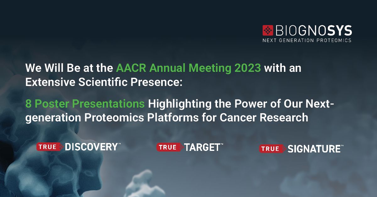 Biognosys on LinkedIn: AACR Annual Meeting 2023 Biognosys on LinkedIn: AACR Annual Meeting 2023