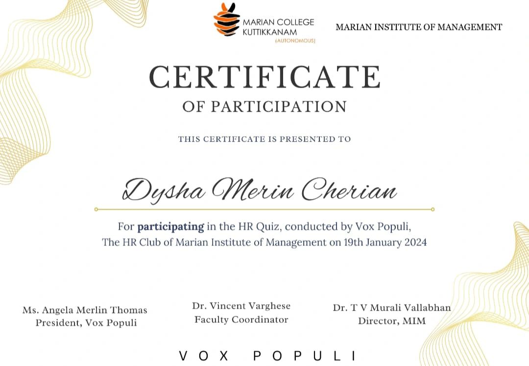 Dysha Merin Cherian on LinkedIn: Hello Connections I participated in ... Dysha Merin Cherian on LinkedIn: Hello Connections I participated in ...