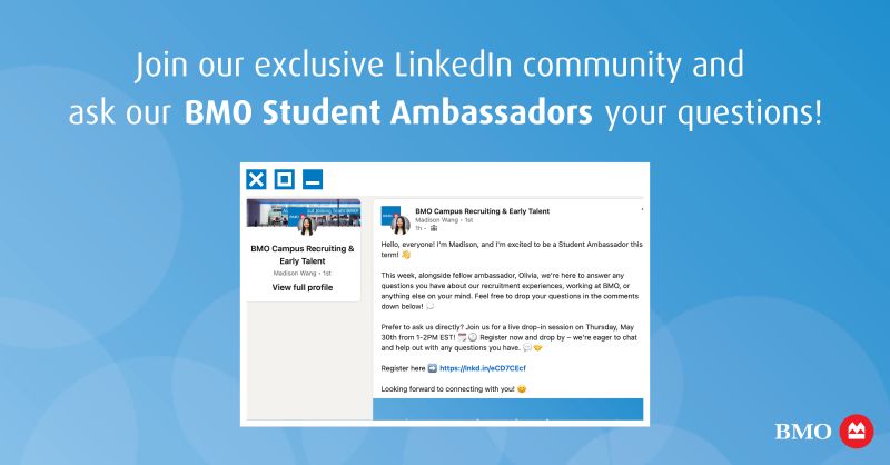 Ryan Scarlett on LinkedIn: A great way to join the BMO Student ... Ryan Scarlett on LinkedIn: A great way to join the BMO Student ...
