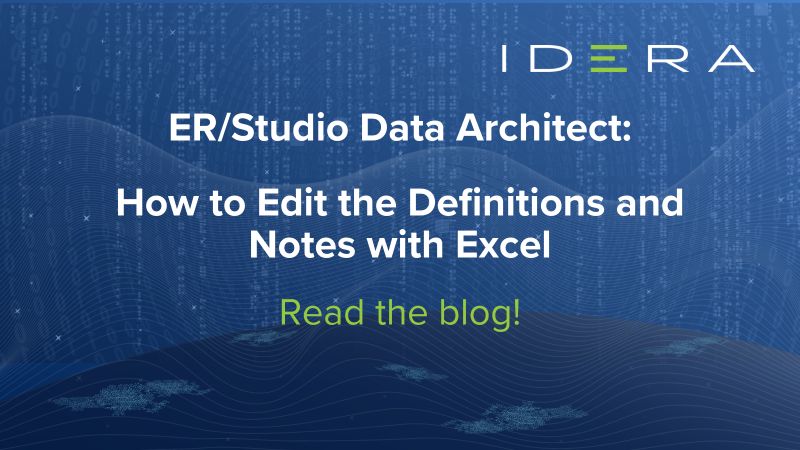 How to edit definitions and notes with Excel | IDERA ER/Studio posted ... How to edit definitions and notes with Excel | IDERA ER/Studio posted ...