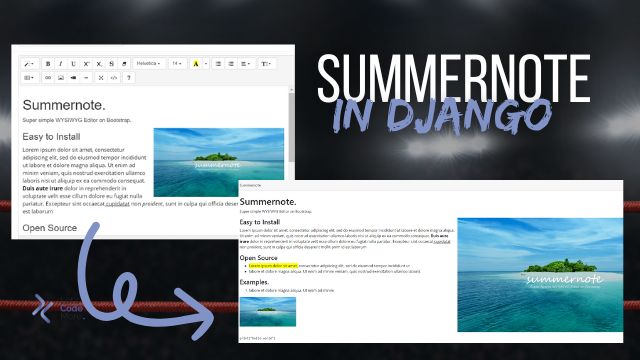 Mohammad Ghnim on LinkedIn: Integrating Summernote in Django ... Mohammad Ghnim on LinkedIn: Integrating Summernote in Django ...