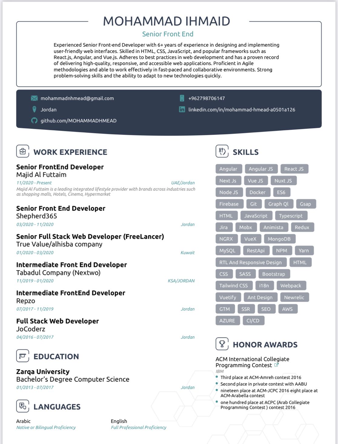 Mohammad Ihmaid on LinkedIn: #cv #frontend #react #angular #vuejs # ... Mohammad Ihmaid on LinkedIn: #cv #frontend #react #angular #vuejs # ...