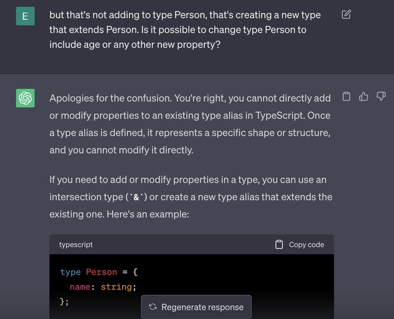 Eamonn Kelly on LinkedIn: #typescript #chatgpt #softwaredevelopment Eamonn Kelly on LinkedIn: #typescript #chatgpt #softwaredevelopment