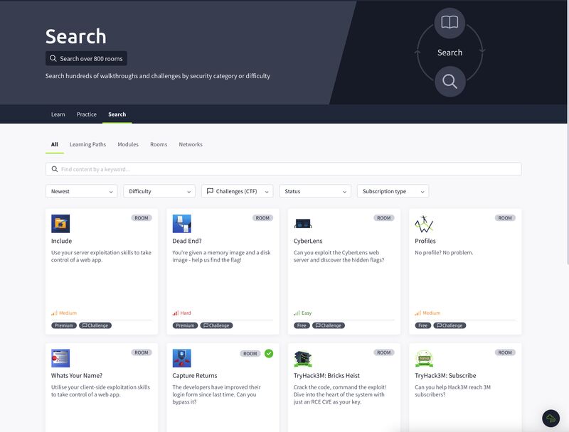 TryHackMe on LinkedIn: Did you know... TryHackMe has over 300 hands-on ... TryHackMe on LinkedIn: Did you know... TryHackMe has over 300 hands-on ...